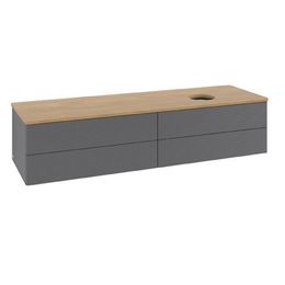 Villeroy & Boch Villeroy & Boch Waschtischunterschrank Antao K27_1 1600x360x500mm mit Struktur FK/AP: GK/1 K27111GK