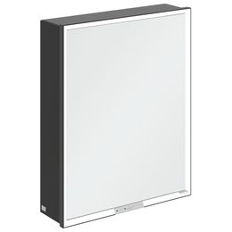 Villeroy & Boch Villeroy & Boch Aufputz-Spiegelschrank My View+ B4816L 600x750x168mm m. Bel. Volcano Black B4816LVL