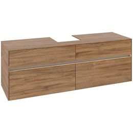Villeroy & Boch Villeroy & Boch Waschtischunterschrank Collaro C104B0 1600x548x500mm mit Beleuchtung Kansas Oak C104B0RH
