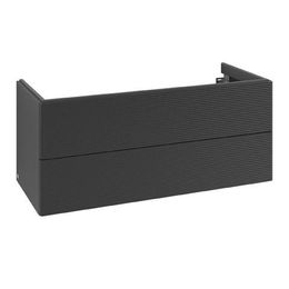 Villeroy & Boch Villeroy & Boch Waschtischunterschrank Antao 1188x504x493mm 2 Ausz. WT li Front m. Struktur Black Ma K06100PD