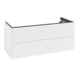 Villeroy & Boch Villeroy & Boch Waschtischunterschrank Antao 1188x504x493mm 2 Ausz. WT li Front m. Struktur White Ma K06100MT