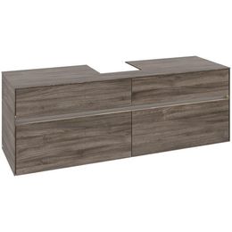 Villeroy & Boch Villeroy & Boch Waschtischunterschrank Collaro C104B0 1600x548x500mm mit Beleuchtung Stone Oak C104B0RK