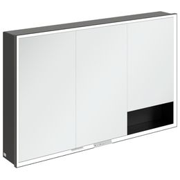 Villeroy & Boch Villeroy & Boch Aufputz-Spiegelschrank My View+ B48112 1200x750x168mm m. Bel. Volcano Black B48112VL