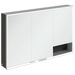 Villeroy & Boch Villeroy & Boch Aufputz-Spiegelschrank My View+ A48112 1200x750x168mm m. Bel. Volcano Black A48112VL