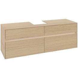 Villeroy & Boch Villeroy & Boch Waschtischunterschrank Collaro C104B0 1600x548x500mm mit Beleuchtung Nordic Oak C104B0VJ