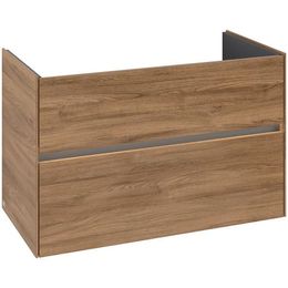 Villeroy & Boch Villeroy & Boch Waschtischunterschrank Collaro C145B0 472x609,5x961mm mit Beleuchtung Kansas Oak C145B0RH