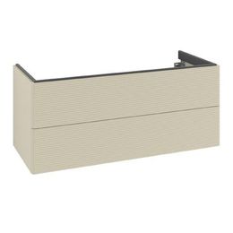 Villeroy & Boch Villeroy & Boch Waschtischunterschrank Antao 1188x504x493mm 2 Ausz. WT li Fr m Str Silk Grey Matt La K06100HJ