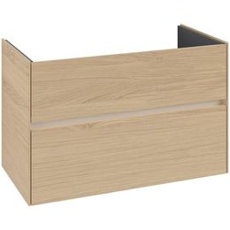 Villeroy & Boch Villeroy & Boch Waschtischunterschrank Collaro C145B0 472x609,5x961mm mit Beleuchtung Nordic Oak C145B0VJ