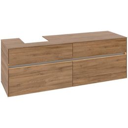 Villeroy & Boch Villeroy & Boch Waschtischunterschrank Collaro C105B0 1600x548x500mm mit Beleuchtung Kansas Oak C105B0RH