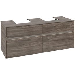 Villeroy & Boch Villeroy & Boch Waschtischunterschrank Collaro C103B0 1400x548x500mm mit Beleuchtung Stone Oak C103B0RK