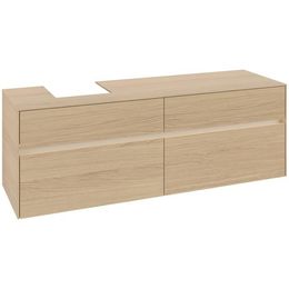 Villeroy & Boch Villeroy & Boch Waschtischunterschrank Collaro C105B0 1600x548x500mm mit Beleuchtung Nordic Oak C105B0VJ