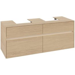 Villeroy & Boch Villeroy & Boch Waschtischunterschrank Collaro C103B0 1400x548x500mm mit Beleuchtung Nordic Oak C103B0VJ