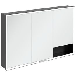 Villeroy & Boch Villeroy & Boch Einbau-Spiegelschrank My View+ B48212 1200x750x167mm m. Bel. Volcano Black B48212VL