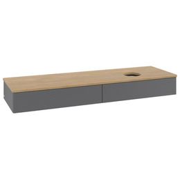 Villeroy & Boch Villeroy & Boch Waschtischunterschrank Antao L16_1 1600x190x500mm mit Beleuchtung mit Struktur FK/AP L16111GK