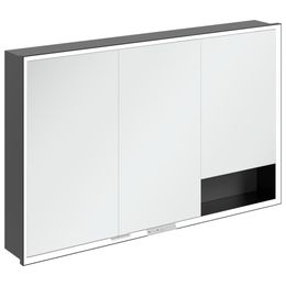 Villeroy & Boch Villeroy & Boch Einbau-Spiegelschrank My View+ B48212 1200x750x167mm mit Beleuchtung Graphite B48212VR