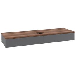 Villeroy & Boch Villeroy & Boch Waschtischunterschrank Antao L14_1 1600x190x500mm mit Beleuchtung mit Struktur FK/AP L14112GK