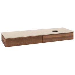Villeroy & Boch Villeroy & Boch Waschtischunterschrank Antao L16_1 1600x190x500mm mit Beleuchtung mit Struktur FK/AP L16113HM