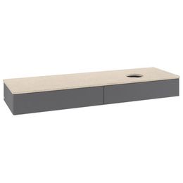 Villeroy & Boch Villeroy & Boch Waschtischunterschrank Antao L16_1 1600x190x500mm mit Beleuchtung mit Struktur FK/AP L16113GK