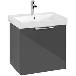 Villeroy & Boch Villeroy & Boch Set LineUp 600mm mit Spiegel Glossy Grey S00802FPR1