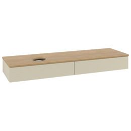Villeroy & Boch Villeroy & Boch Waschtischunterschrank Antao L15_1 1600x190x500mm mit Beleuchtung mit Struktur FK/AP L15111HJ