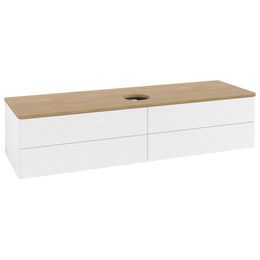 Villeroy & Boch Villeroy & Boch Waschtischunterschrank Antao L25_1 1600x360x500mm mit Beleuchtung mit Struktur FK/AP L25111MT