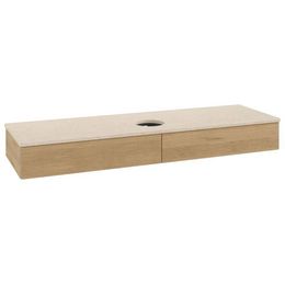 Villeroy & Boch Villeroy & Boch Waschtischunterschrank Antao L14_1 1600x190x500mm mit Beleuchtung mit Struktur FK/AP L14113HN
