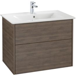Villeroy & Boch CLEAR Set 80 cm mit Lichtspiegel Arizona Oak SCLE01VHR1