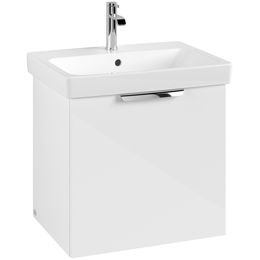 Villeroy & Boch Villeroy & Boch Set LineUp 600mm mit Spiegelschrank Glossy White S00805DHR1