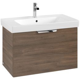 Villeroy & Boch Villeroy & Boch Set LineUp 800mm mit Spiegelschrank Arizona Oak S00806VHR1