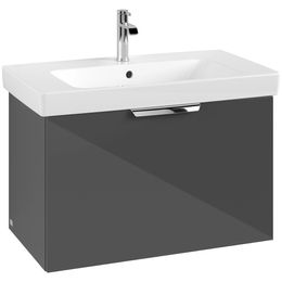 Villeroy & Boch Villeroy & Boch Set LineUp 800mm mit Spiegel Glossy Grey S00803FPR1