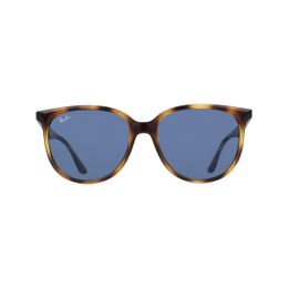 Ray-Ban RB4378 | Damen-Sonnenbrille | Fassung: Vollrand, Quadratisch, Kunststoff, Havanna | Glasfarbe: Blau