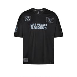Recovered T-Shirt 'NFL Raiders LV 20 Oversized' Damen Größe M schwarz