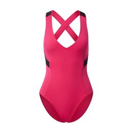 Calvin Klein Swimwear Swimsuit 'Plunge One Piece' female Pink size L