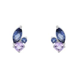 Amor Ohrringe Damen Gr&ouml;&szlig;e One Size blau / lila / silber
