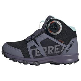 adidas terrex Outdoorschuh 'BOA Mid RAIN.RDY Hiking' Jungen Gr&ouml;&szlig;e 30 basaltgrau / schwarz