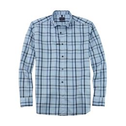OLYMP Button Up Shirt male Blue size XXXL