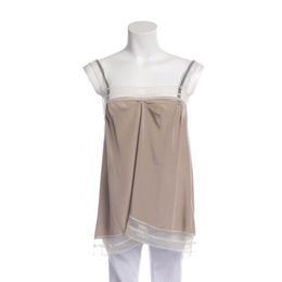 TWINSET Twin Set Top / Seidentop Damen Gr&ouml;&szlig;e XS Second Hand braun