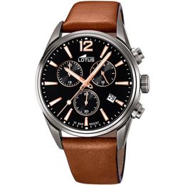 Lotus Analog Watch male Brown size One Size