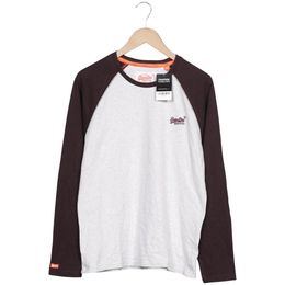 Superdry Langarmshirt Herren Größe L Second Hand grau
