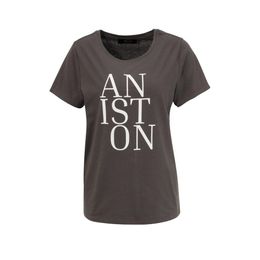 Aniston CASUAL Shirt Damen Gr&ouml;&szlig;e XS/S anthrazit / wei&szlig;