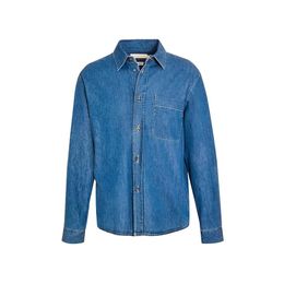 Organication Button Up Shirt male Blue size S
