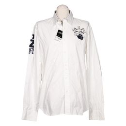 NZA New Zealand Auckland Hemd Herren Größe XL Second Hand weiß