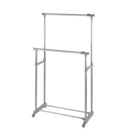 Wenko Wardrobe 'Twin Bars' male Silver size B: 95-163cm x H: 98-168cm x T: 44cm