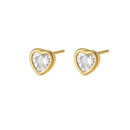 Hey Happiness Earrings 'Crystal Love' female Gold size One Size