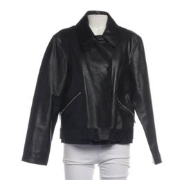 Burberry Lederjacke / Ledermantel Damen Größe XS Second Hand schwarz