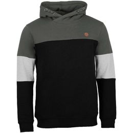 INDICODE JEANS Sweatshirt Herren Gr&ouml;&szlig;e S grau / schwarz / wei&szlig;