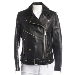 ANINE BING Lederjacke / Ledermantel Damen Größe XS Second Hand schwarz