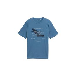 Tom Tailor T-Shirt Herren Gr&ouml;&szlig;e L blau / schwarz / wei&szlig;