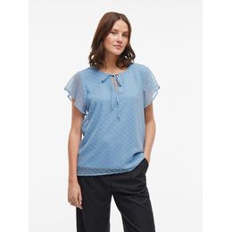 Vila Bluse "Edee" in Hellblau - 51% | Gr&ouml;&szlig;e 38 | Damen-blusen