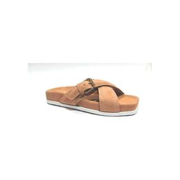 Melvin & Hamilton MELVIN & HAMILTON Leder-Pantoletten "Amara" in Beige - 71% | Gr&ouml;&szlig;e 37 | Damen-pantoletten